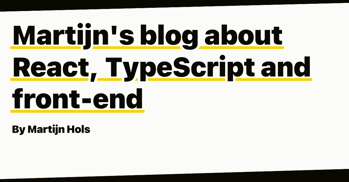 Blog by Martijn Hols